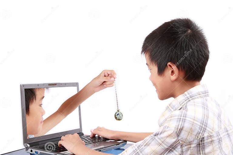 Children Internet Addiction Stock Image - Image of child, learn: 10567761