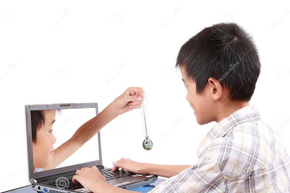Children Internet Addiction Stock Image - Image of child, learn: 10567761