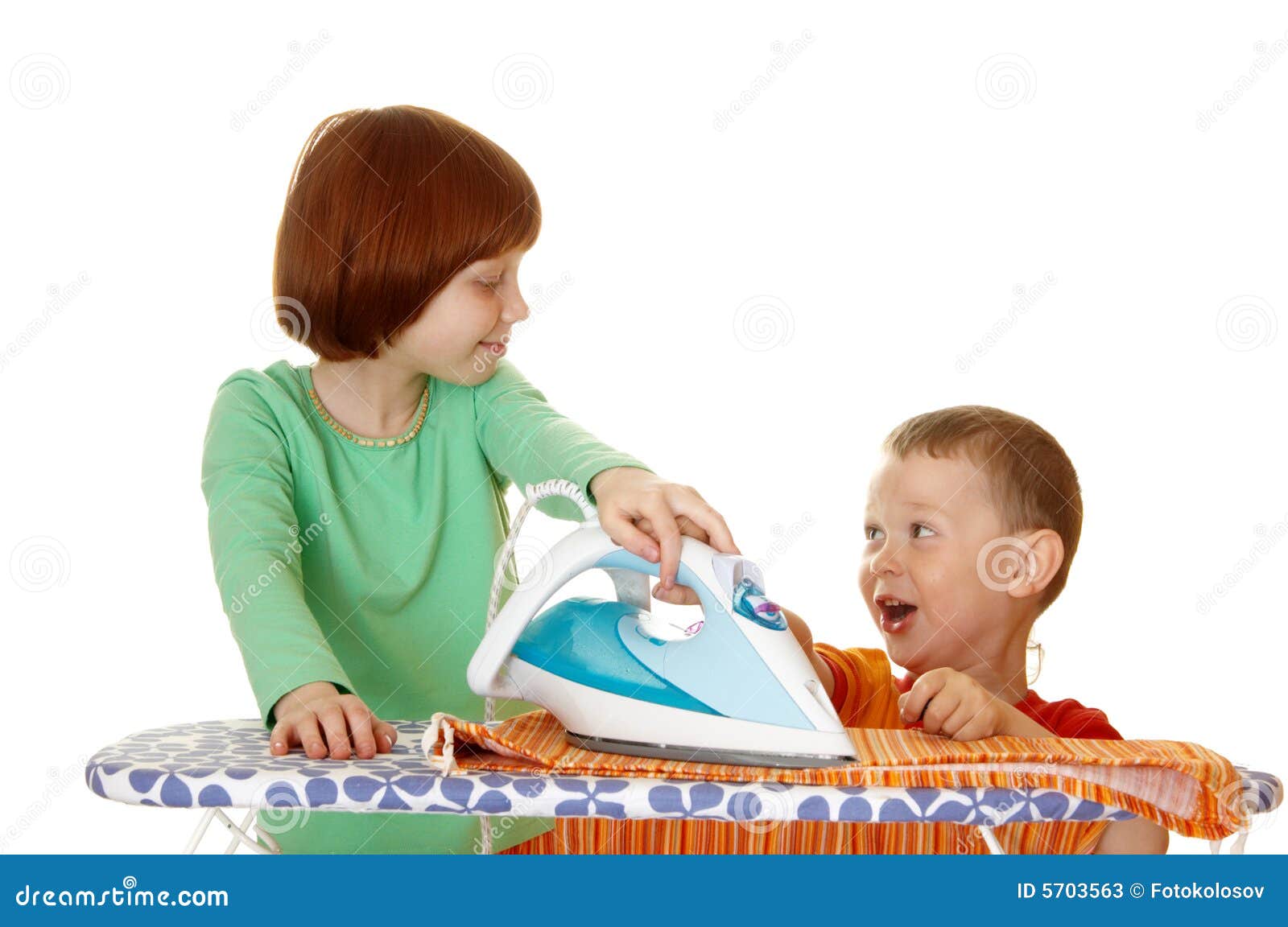 Children Iron Linen Picture. Image: 5703563