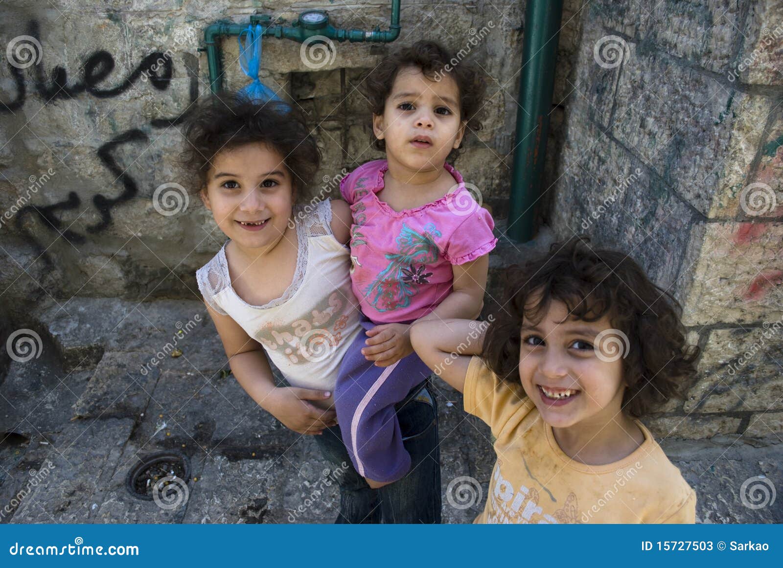 Children in Jerusalem editorial stock photo. Image of young - 15727503