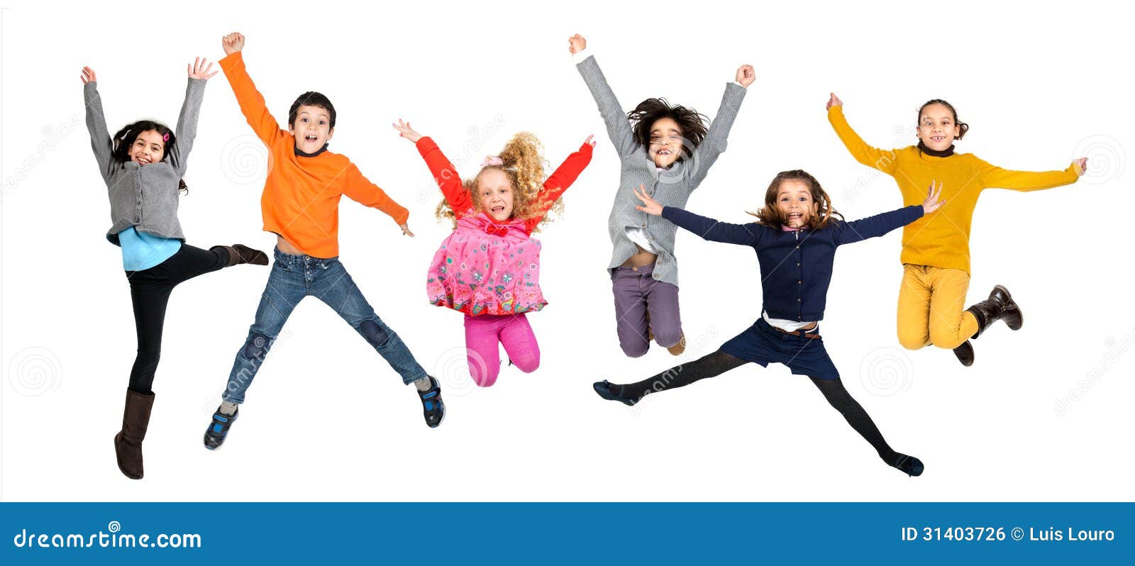 Children jumping stock photo. Image of friends, small - 31403726