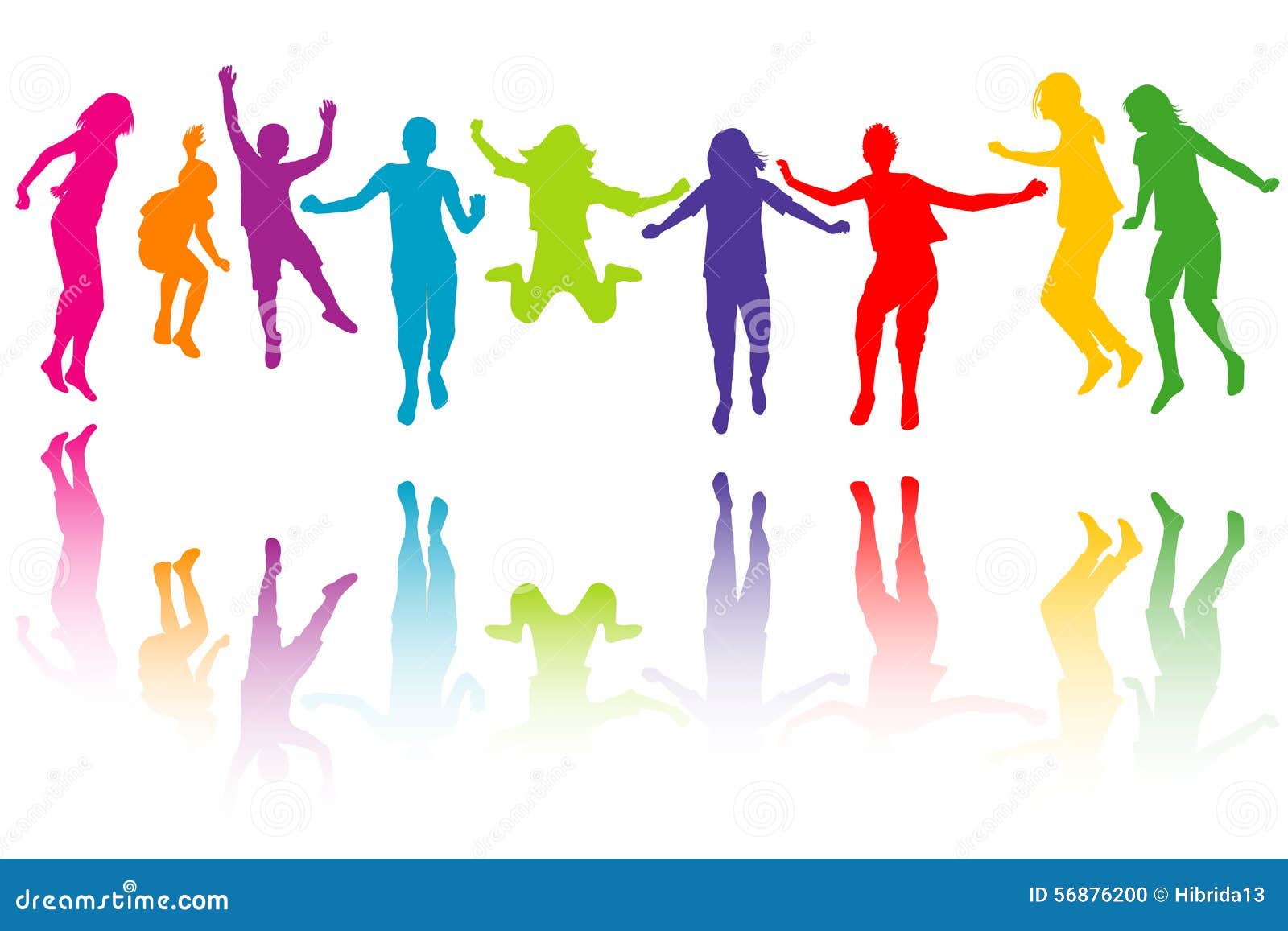 Colorful Youth Silhouette