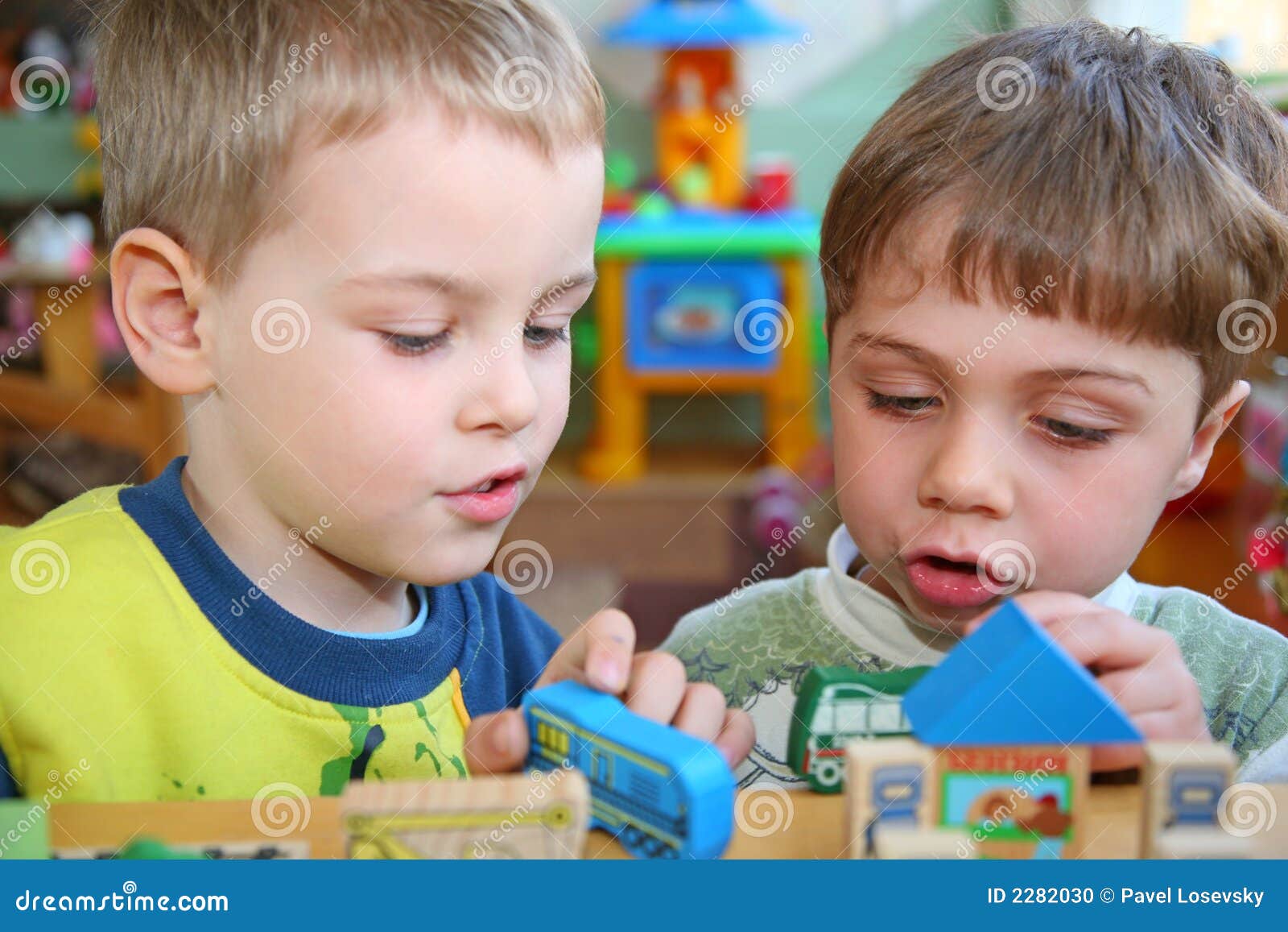 Children in kindergarten stock photo. Image of create - 2282030