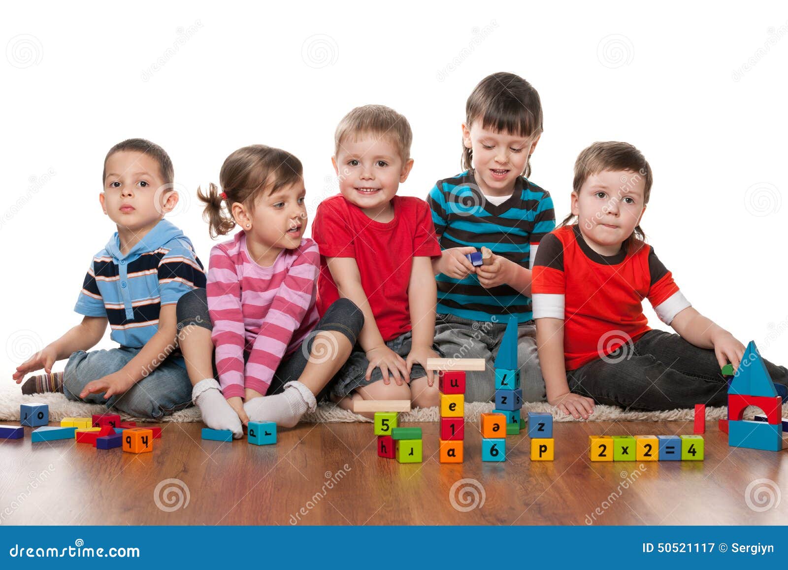 Children in kindergarten stock image. Image of kindergarten - 50521117