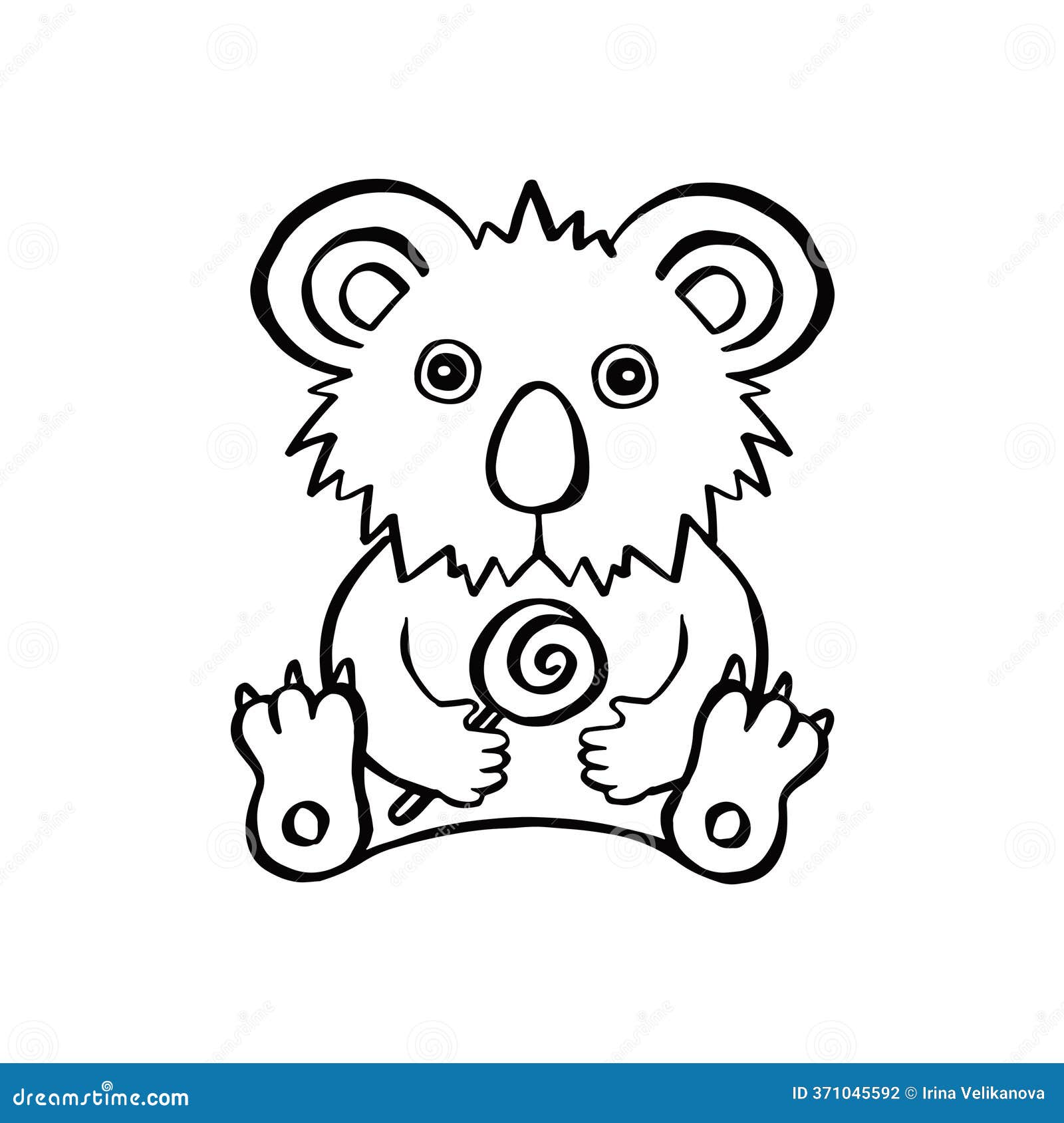 KOALA Line Type Logo Design Symbol Illustration Stock Photo ...