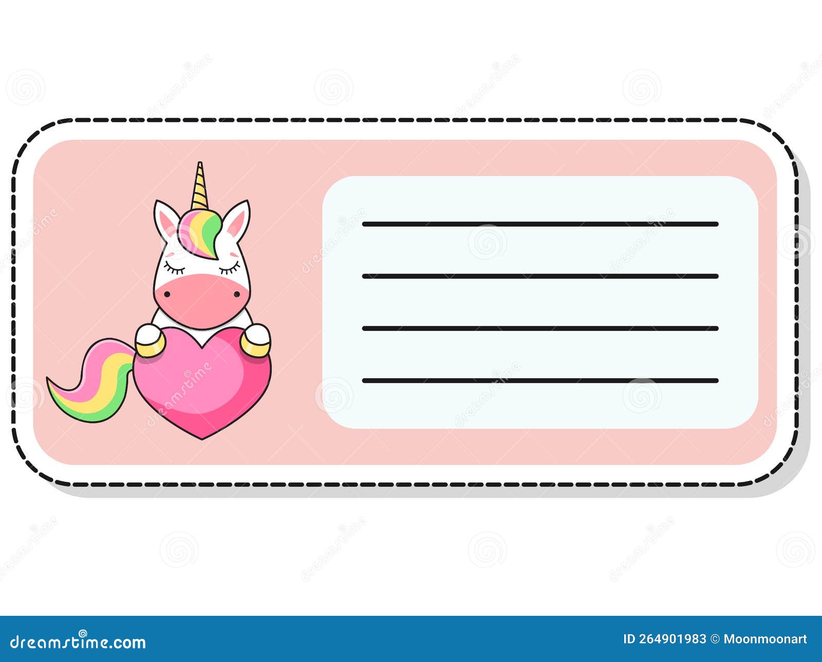 Children Label. Notebook Stickers. Notepad Stickers Stock Vector ...