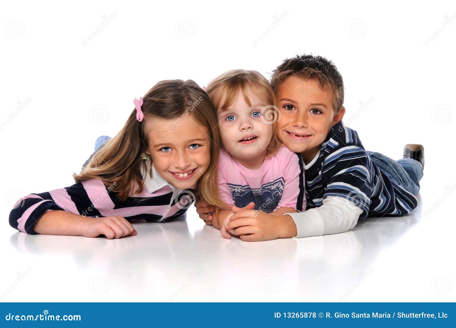 Children Laying on Floor stock photo. Image of brother - 13265878