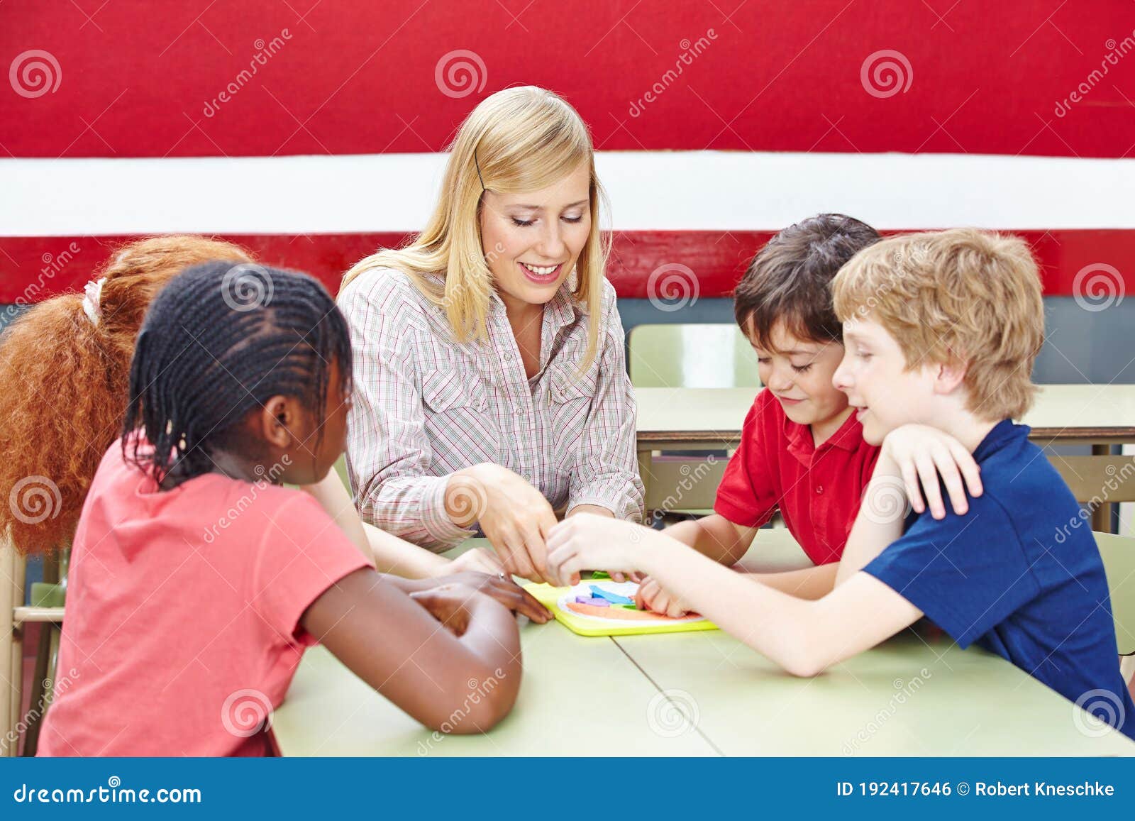 Children Learn with Tutors during Tutoring Stock Photo - Image of ...