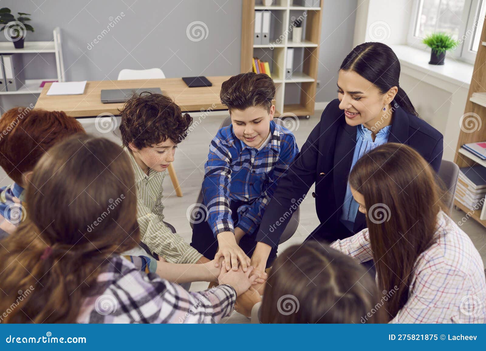 Elementary Students Working Together