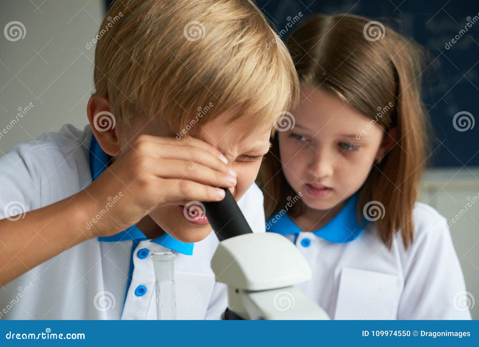 Children Learning Chemistry Stock Photo - Image of conducting, studying ...