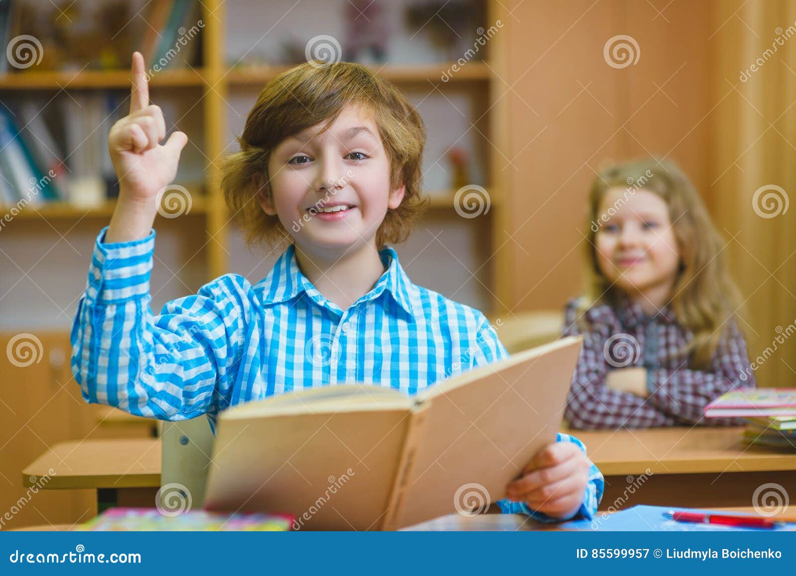 Children Learning and Doing Homework in School Classroom Stock Image ...