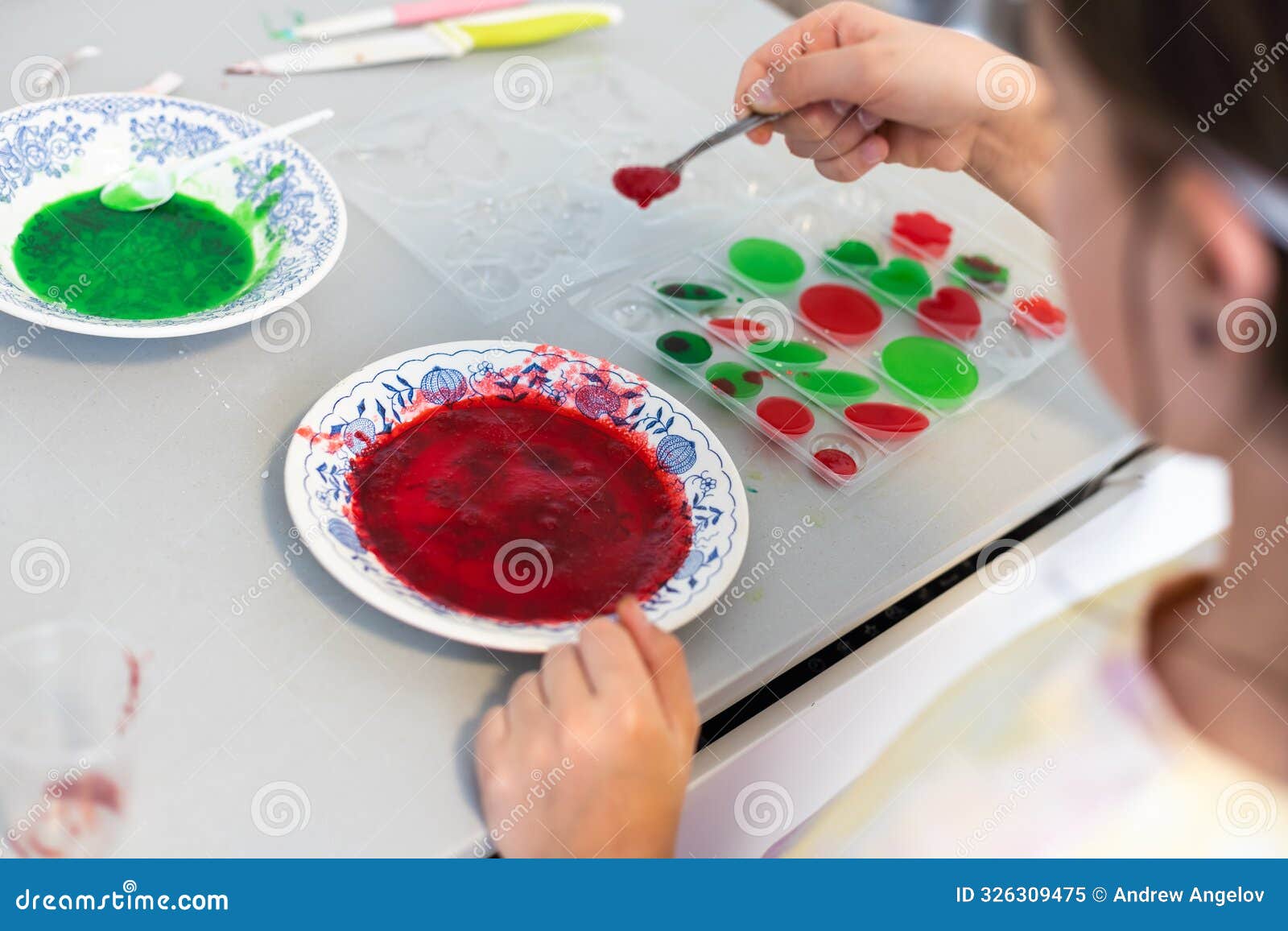 Children are Learning and Doing Science Experiments. Little Girl ...