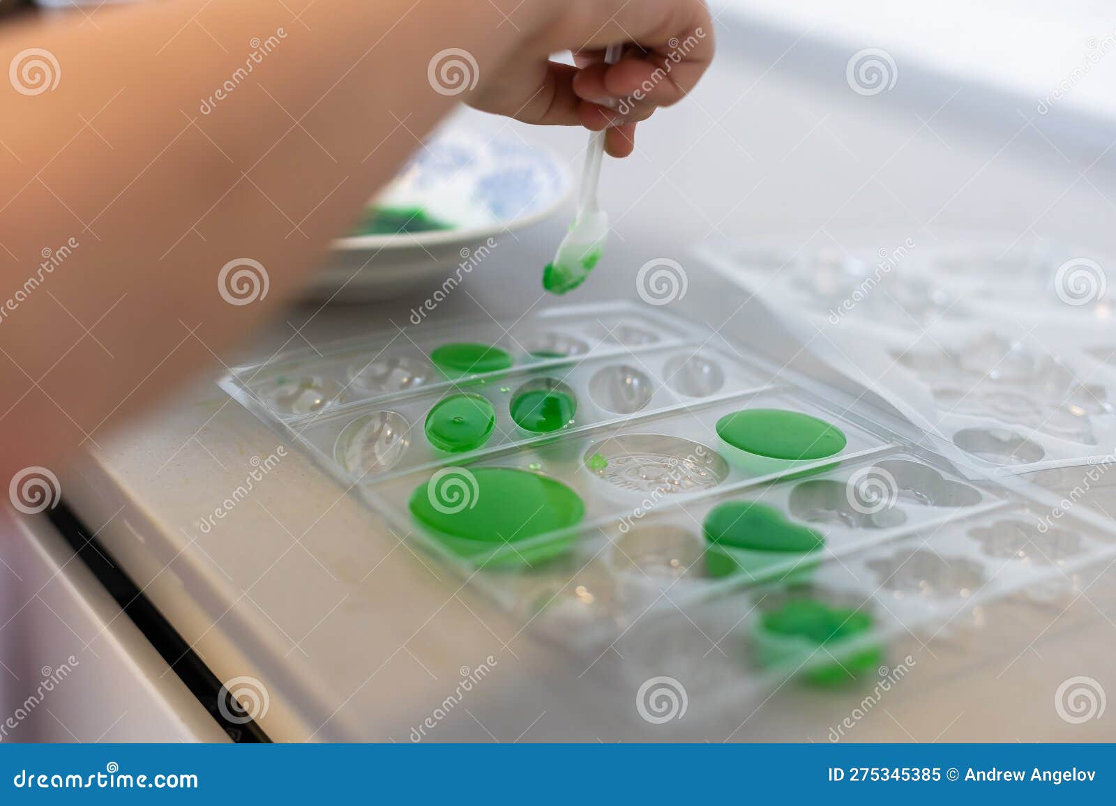 Children are Learning and Doing Science Experiments. Little Girl ...