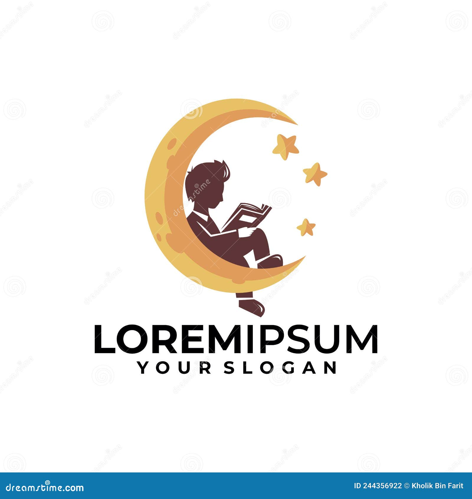 Children Learning Logo Vector Design Template Stock Vector ...