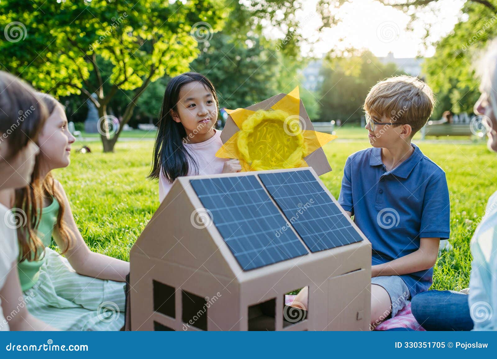 Children Learning about Renewable Energy and Solar Panels during ...
