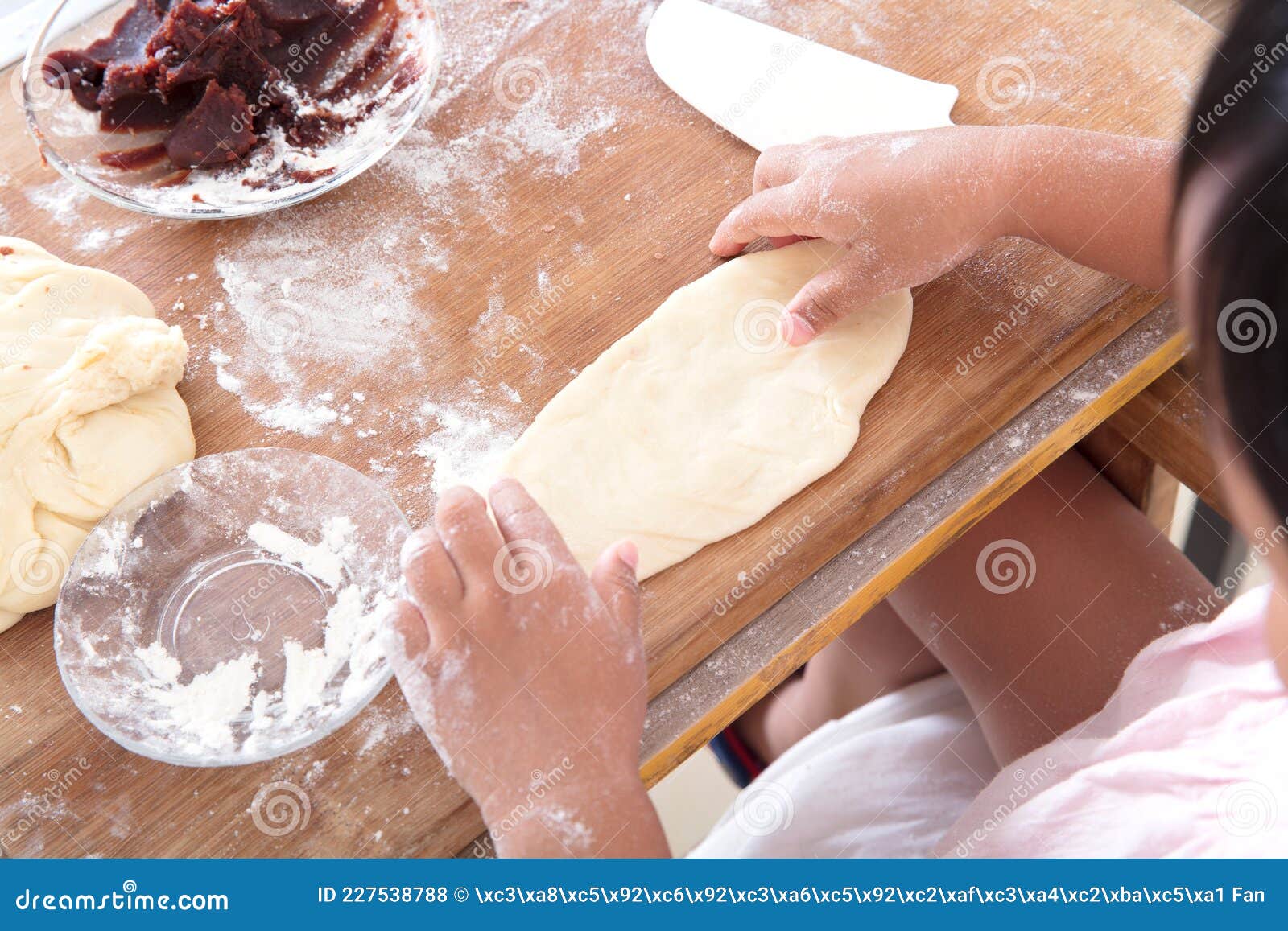 Children are Learning To Make Pasta and Pastries Stock Photo - Image of ...