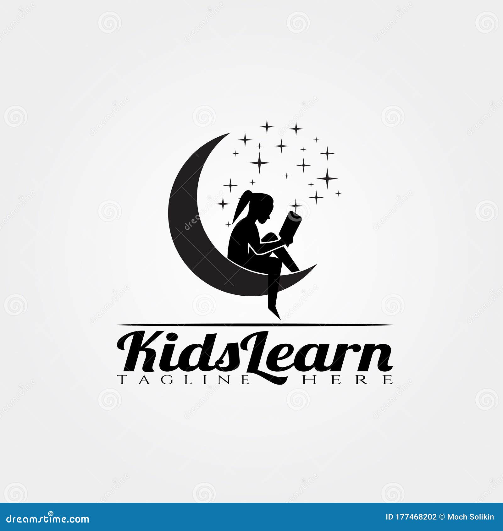 Children Learning Vector Logo Design,kid Learn Stock Vector ...