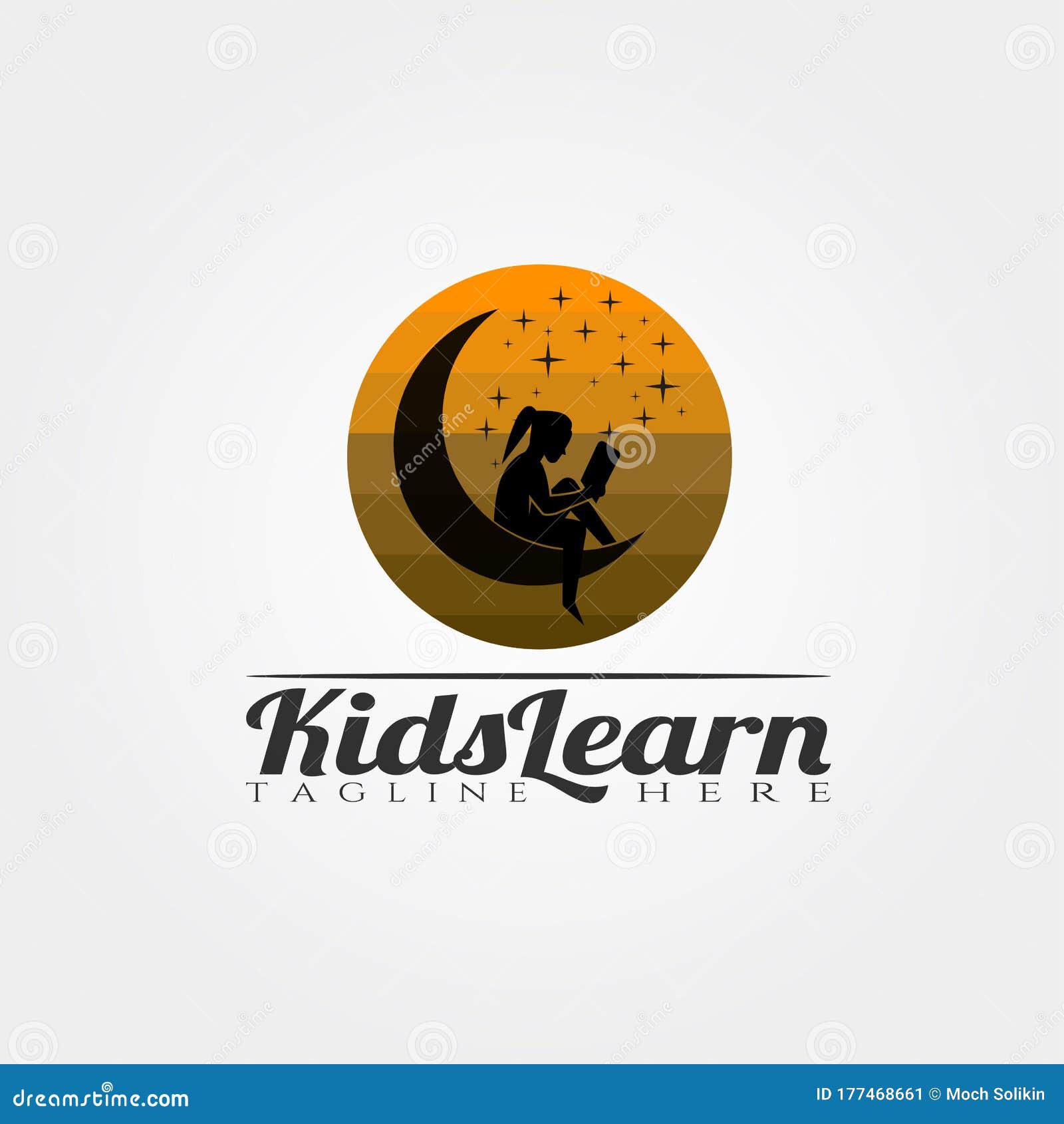 Children Learning Vector Logo Design,kid Learn Stock Vector ...