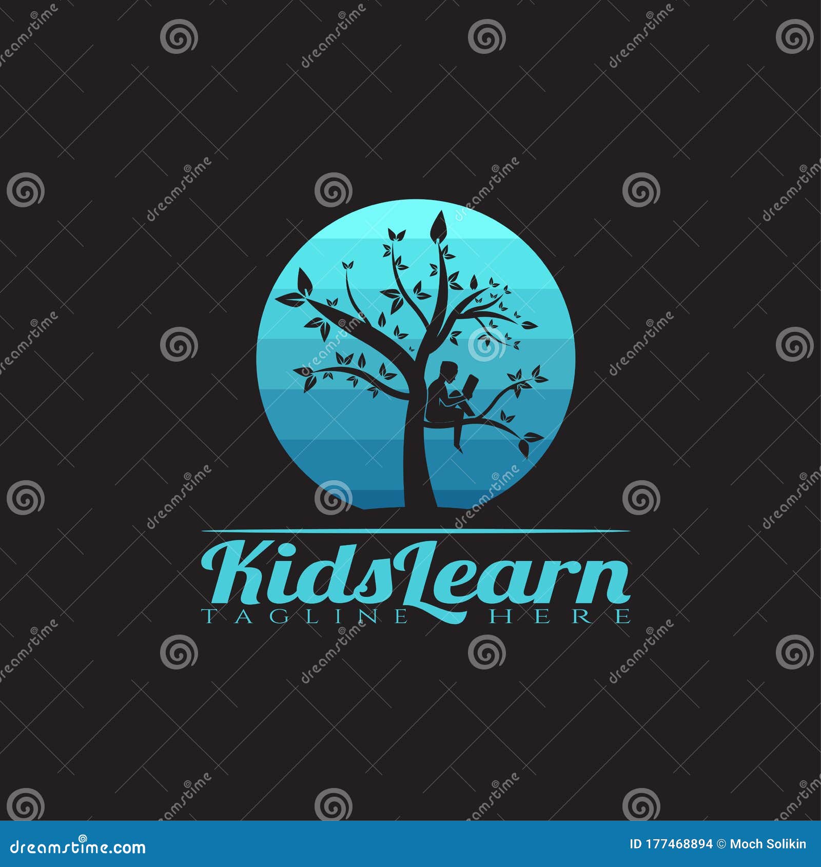 Children Learning Vector Logo Design,kid Learn Stock Vector ...