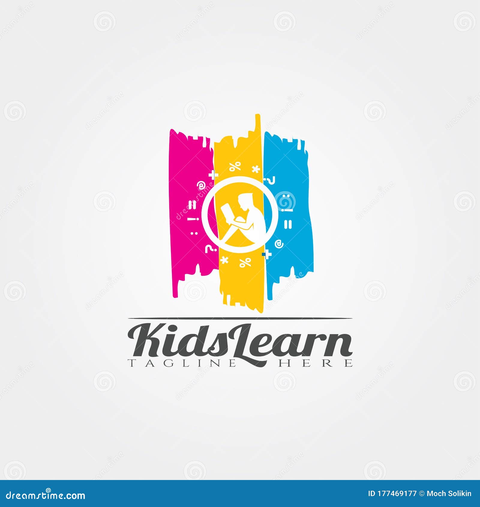 Children Learning Vector Logo Design,kid Learn Stock Vector ...