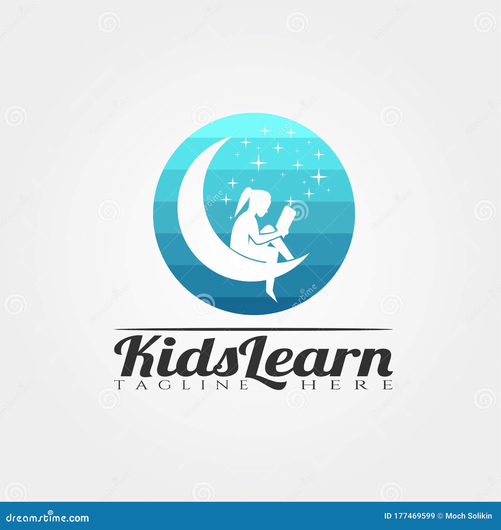 Children Learning Vector Logo Design,kid Learn Stock Vector ...