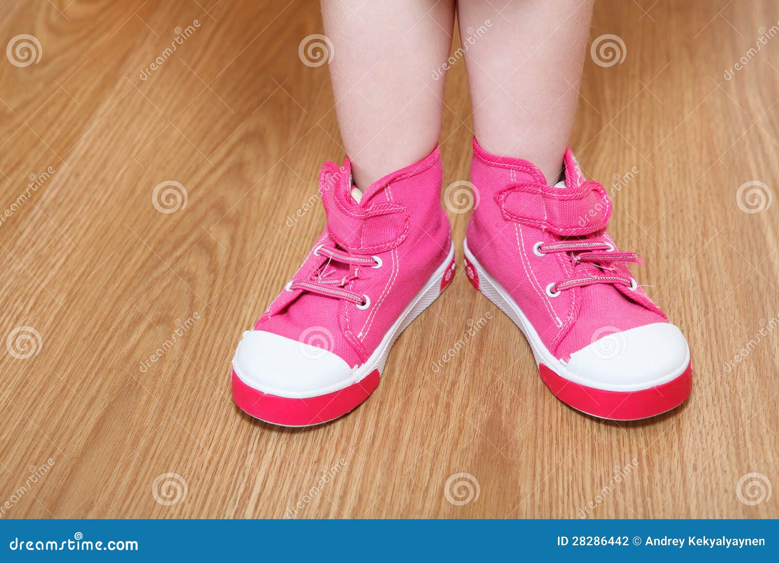 Children Legs in Pink Shoes Stock Photo - Image of indoors, beautiful ...