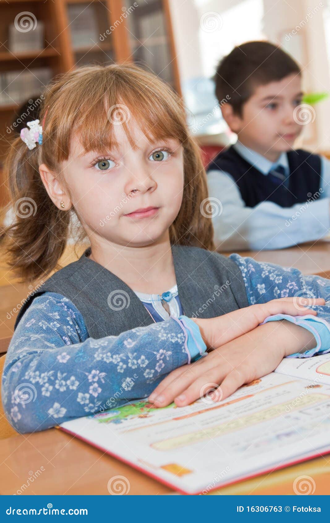 Children at a Lesson in Classroom Stock Image - Image of lesson ...