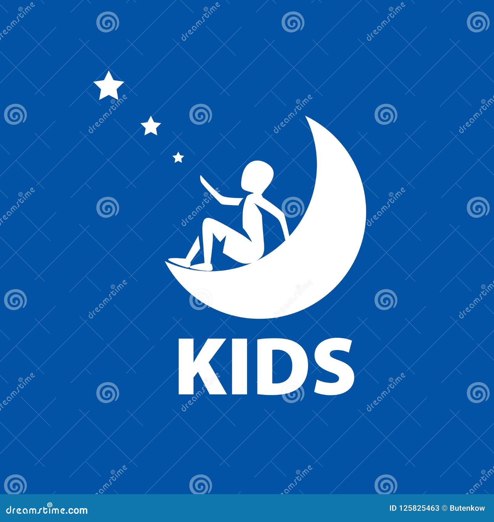 Vector logo kids stock vector. Illustration of colorful - 125825463