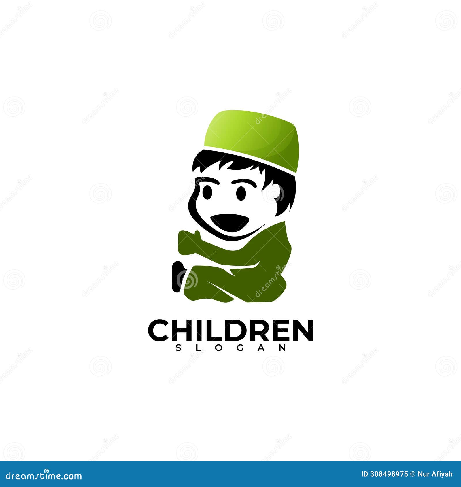Children Logo with Simple Design, Student Design, Fun Logos Stock ...