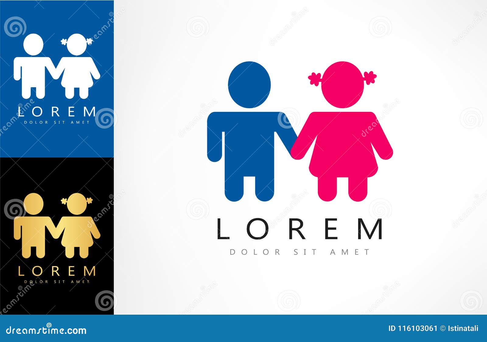 Children logo vector stock vector. Illustration of card - 116103061