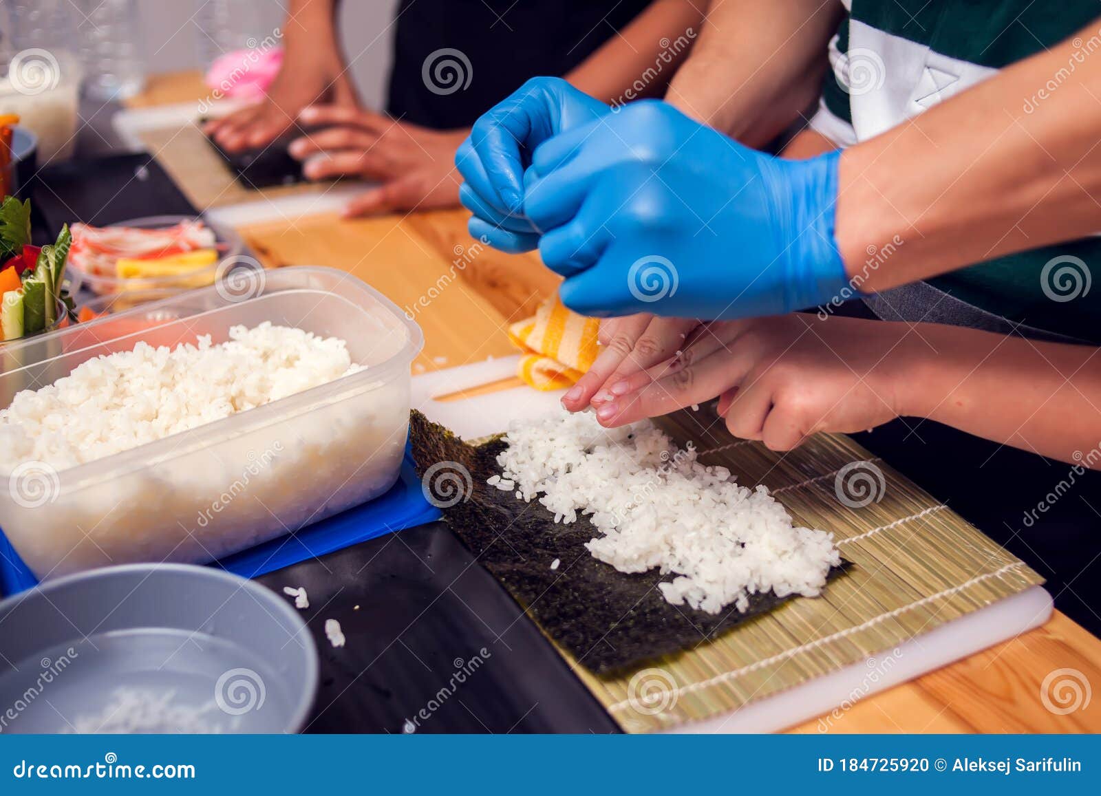 Children Making Sushi at the Master Class. Children, Education and ...