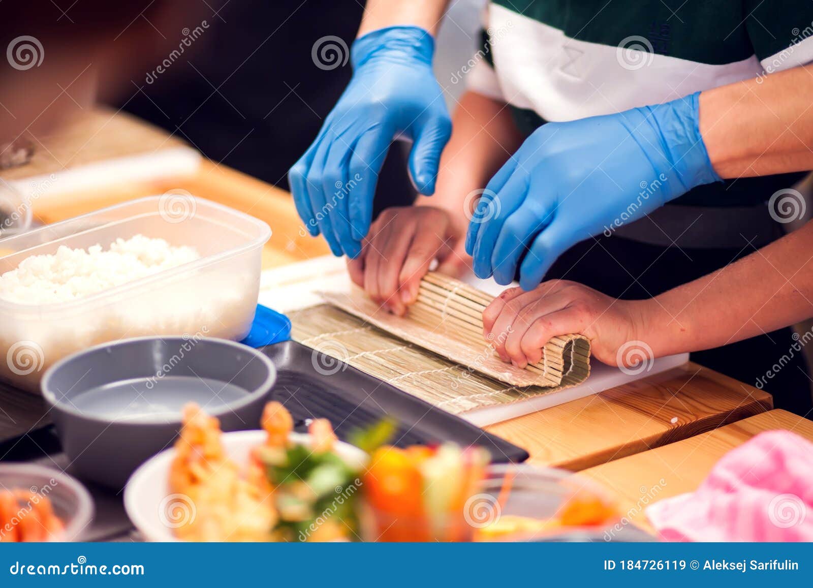 Children Making Sushi at the Master Class. Children, Education and ...