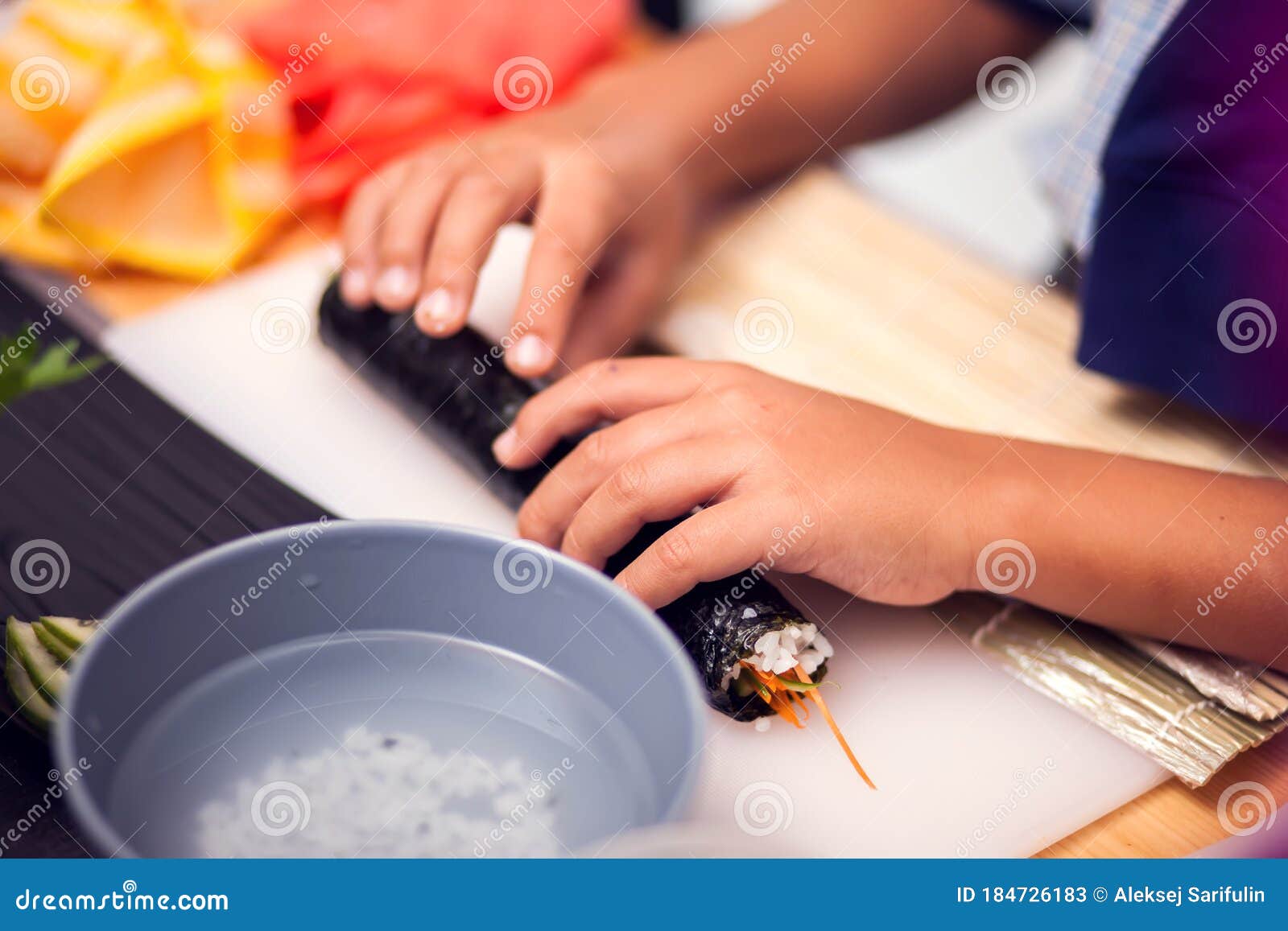 Children Making Sushi at the Master Class. Children, Education and ...