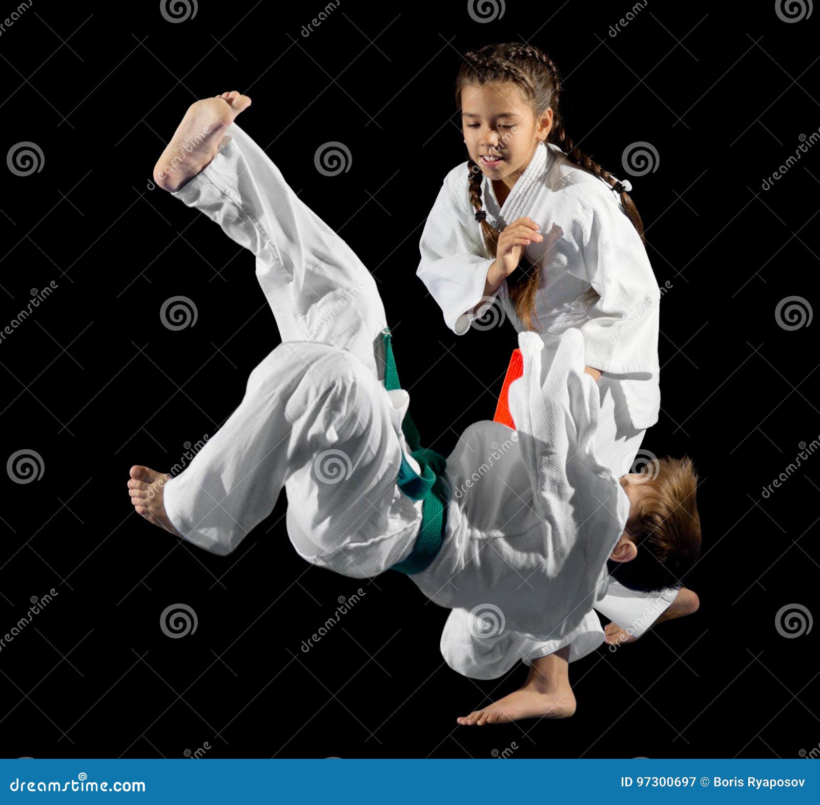 Children Martial Arts Fighters Stock Image - Image of competitive ...