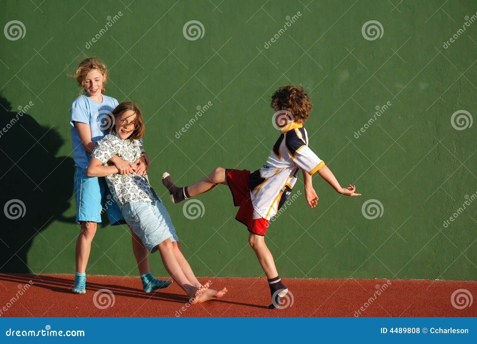 Children messing about stock photo. Image of energy, energetic - 4489808
