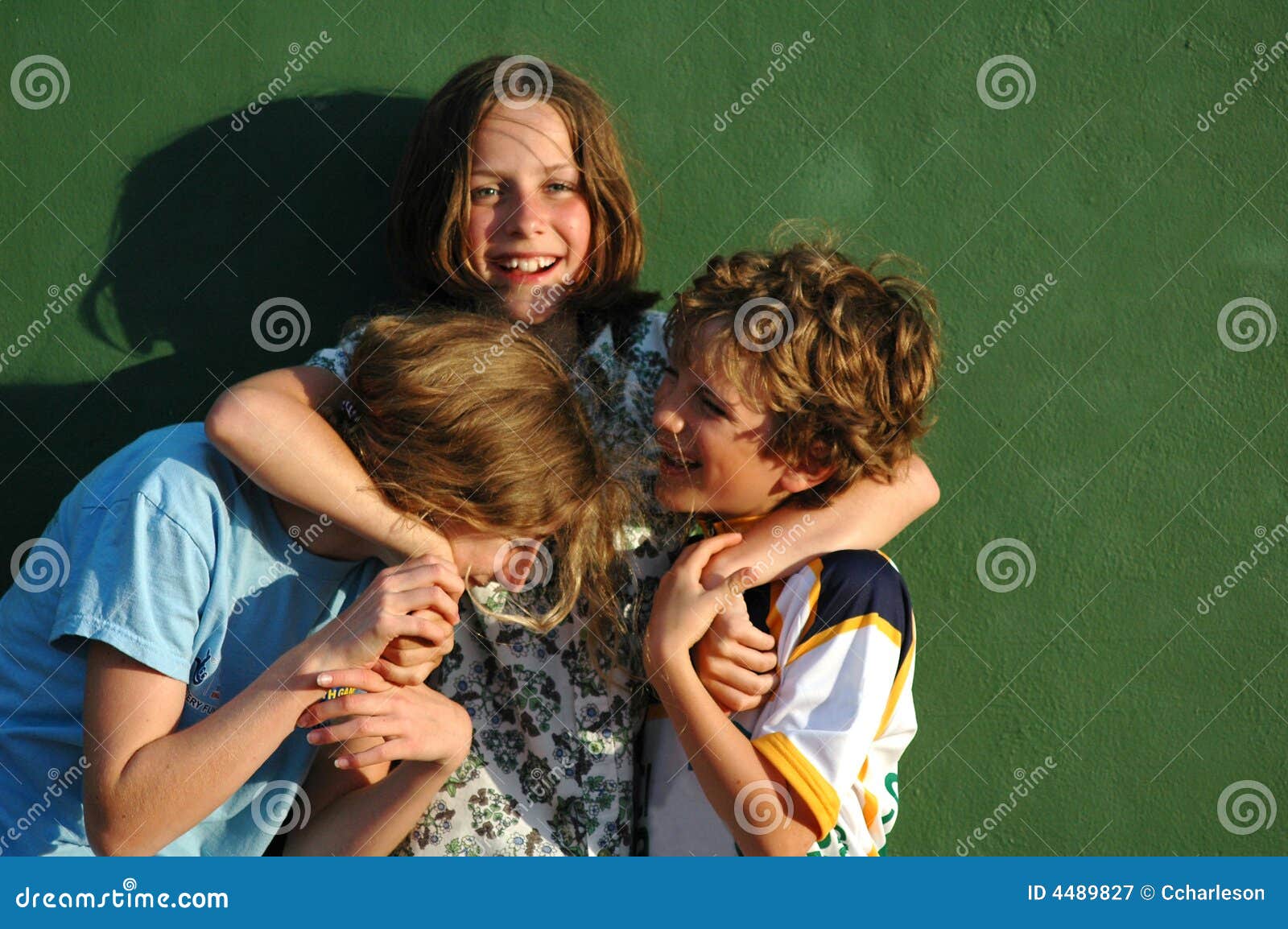 Children messing about stock image. Image of happiness - 4489827