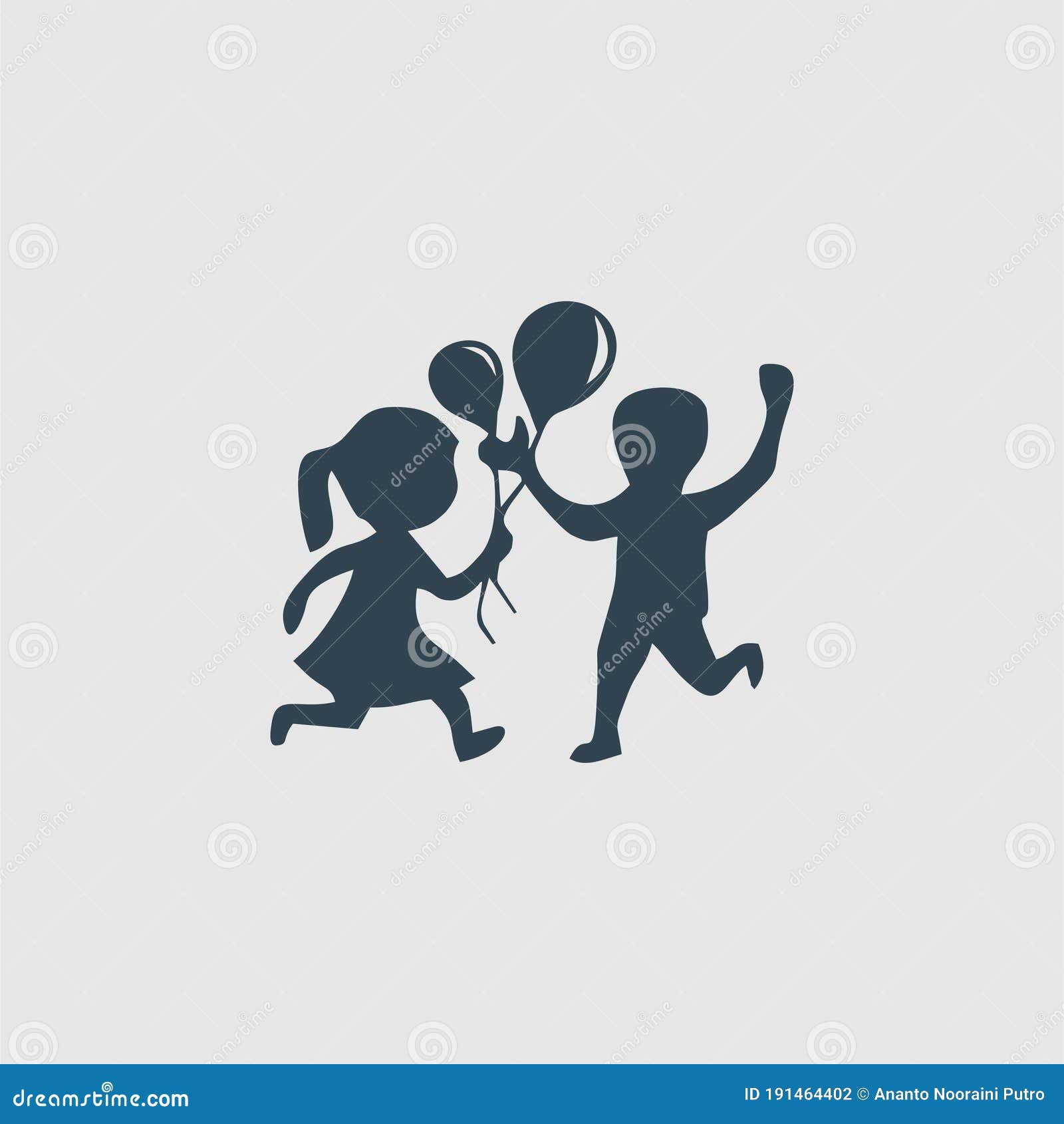 Children Monogram Design Logo Inspiration Stock Vector - Illustration ...