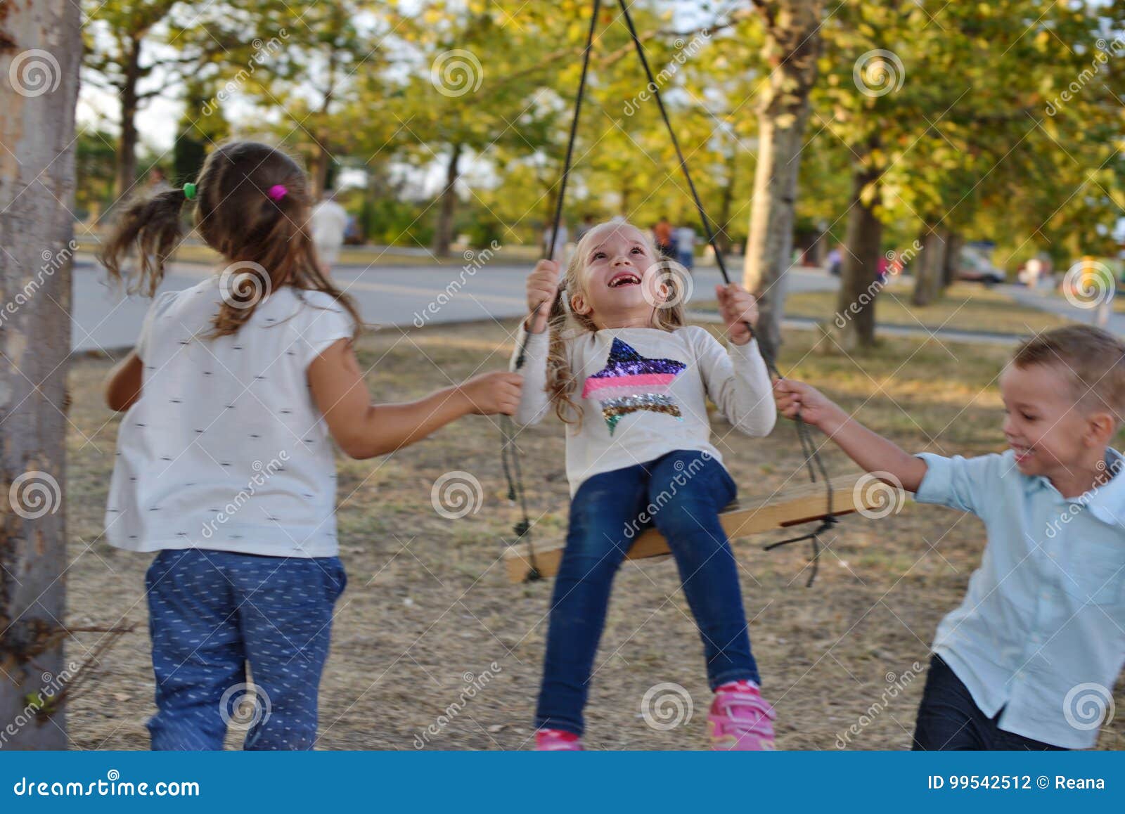 Children in motion stock photo. Image of laugh, family - 99542512