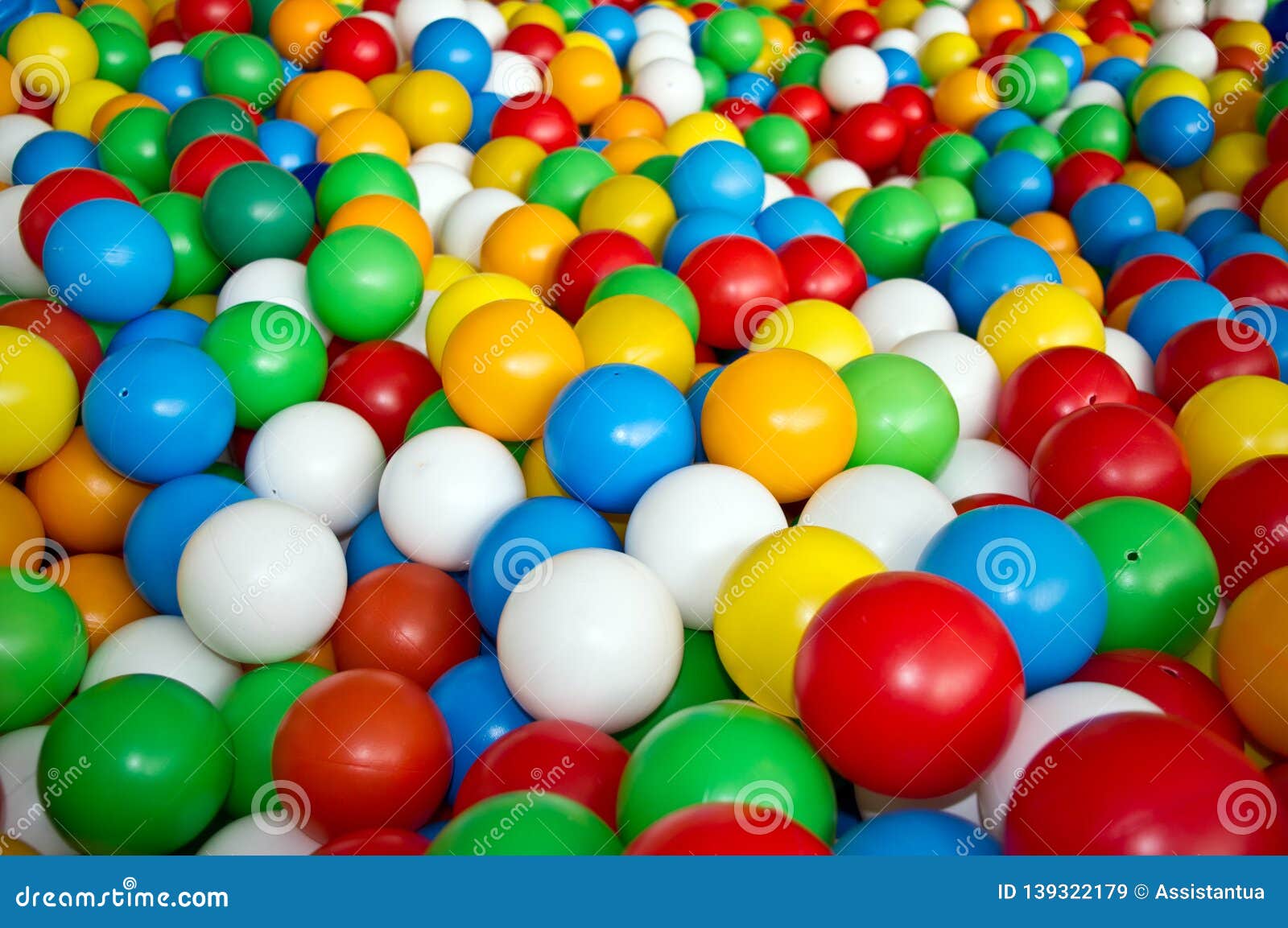 Children Multi Colored Balls for Dry Massage Stock Image - Image of ...