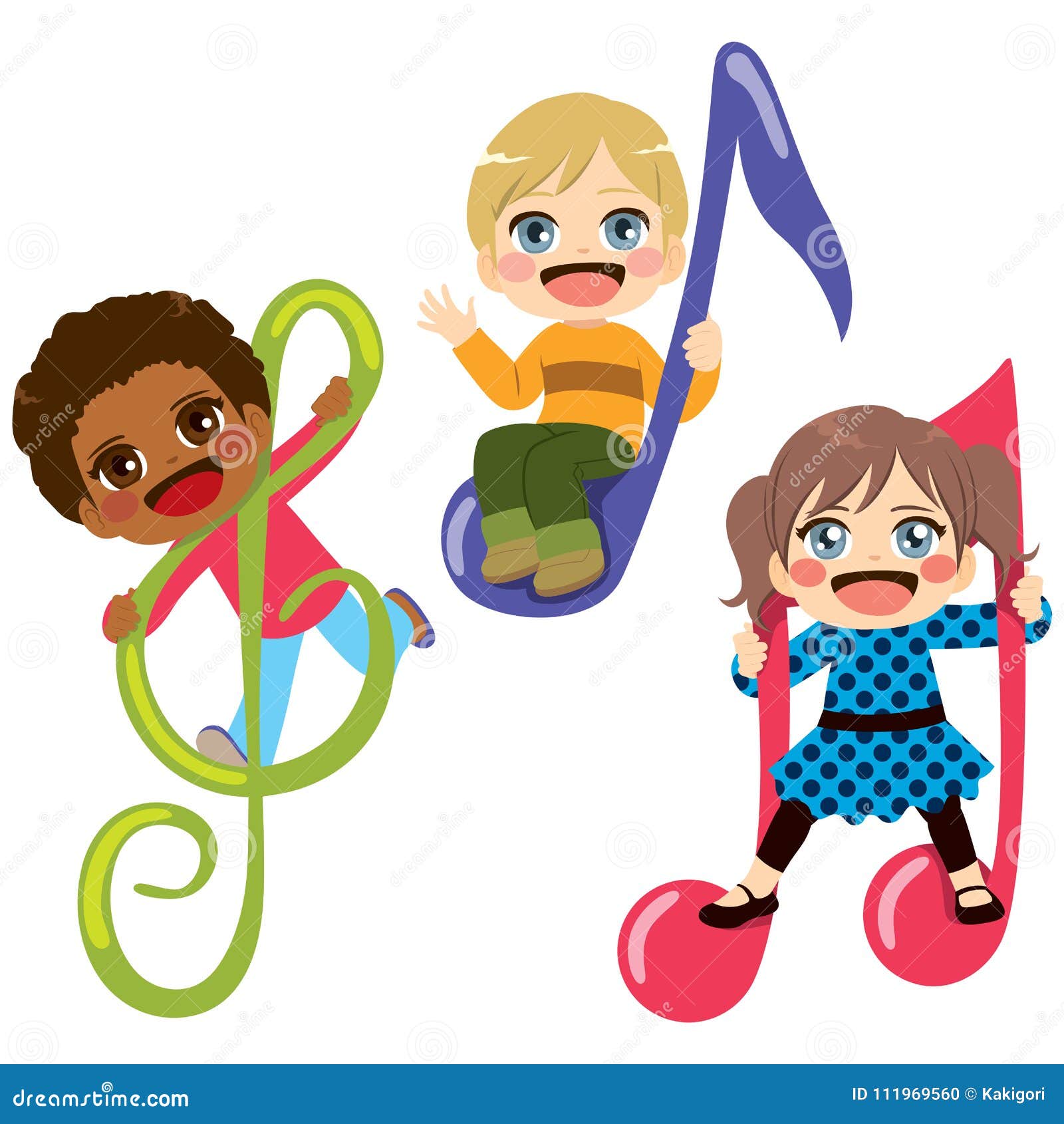 Children Musical Note stock vector. Illustration of male - 111969560