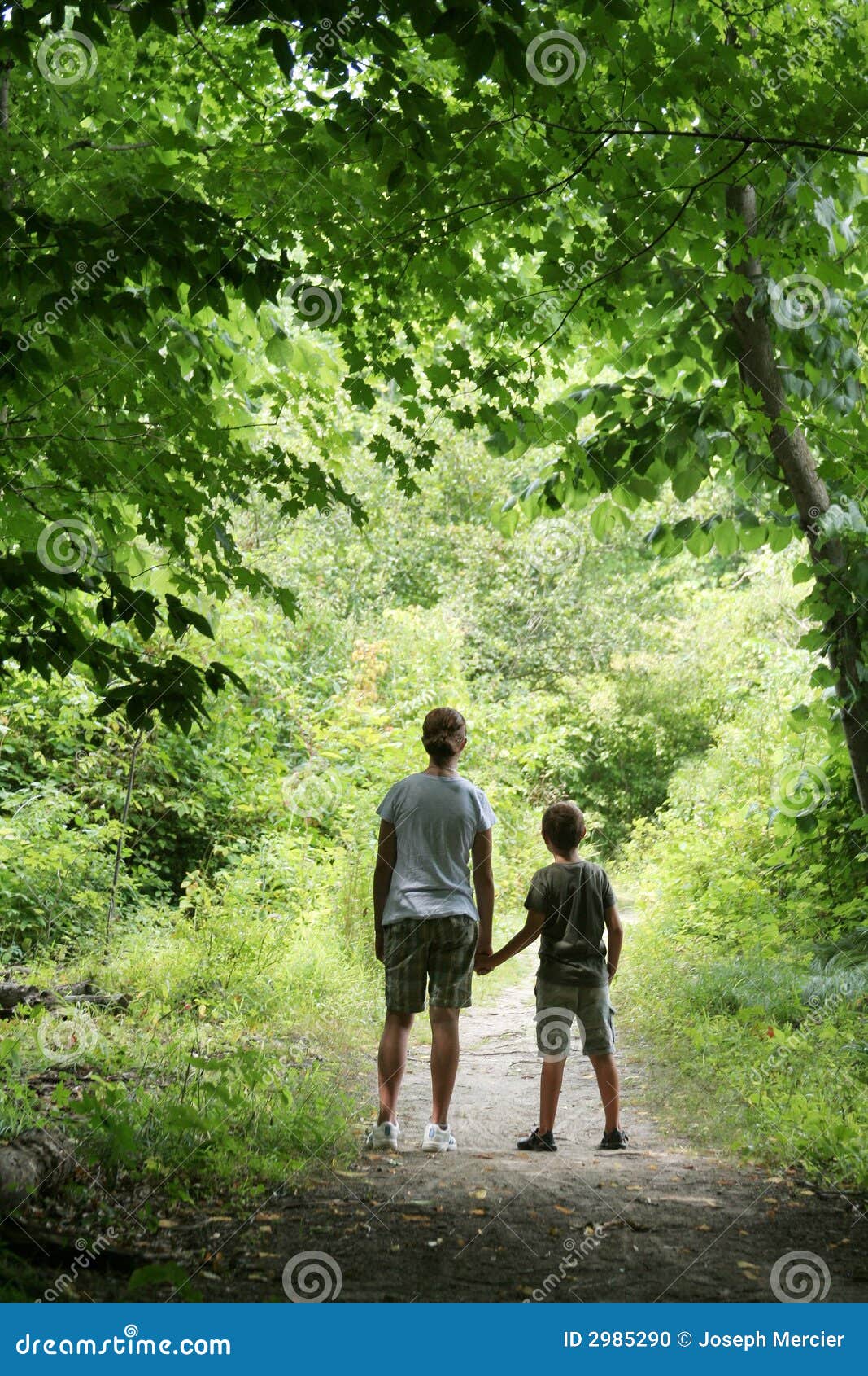 Children on Nature Hike stock photo. Image of hiking, hands - 2985290