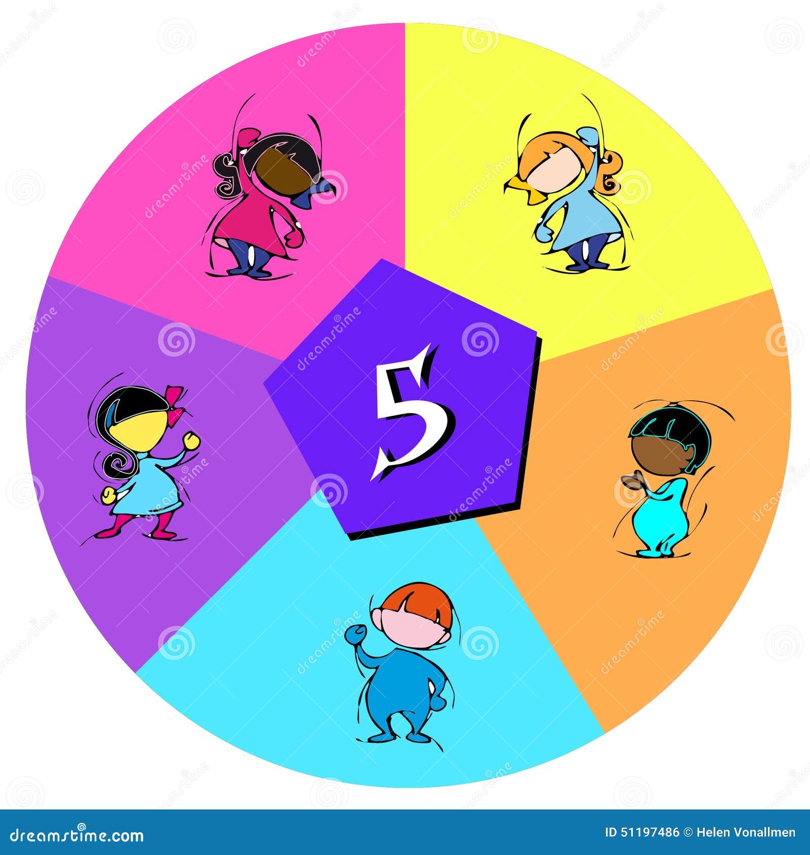 Number Seven for Children or Baby Cartoon Stock Vector - Illustration ...