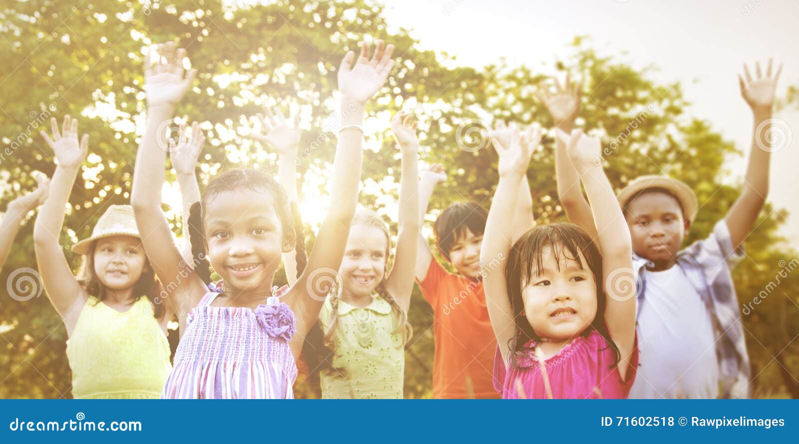 Children Outdoors Playing Cheerful Together Concept Stock Photo - Image ...