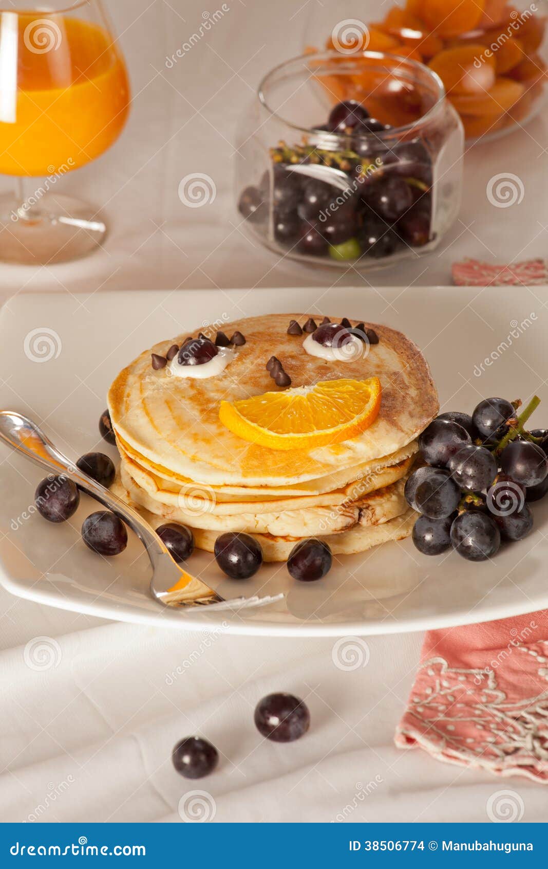 Children Pancakes stock photo. Image of pancake, fruits - 38506774