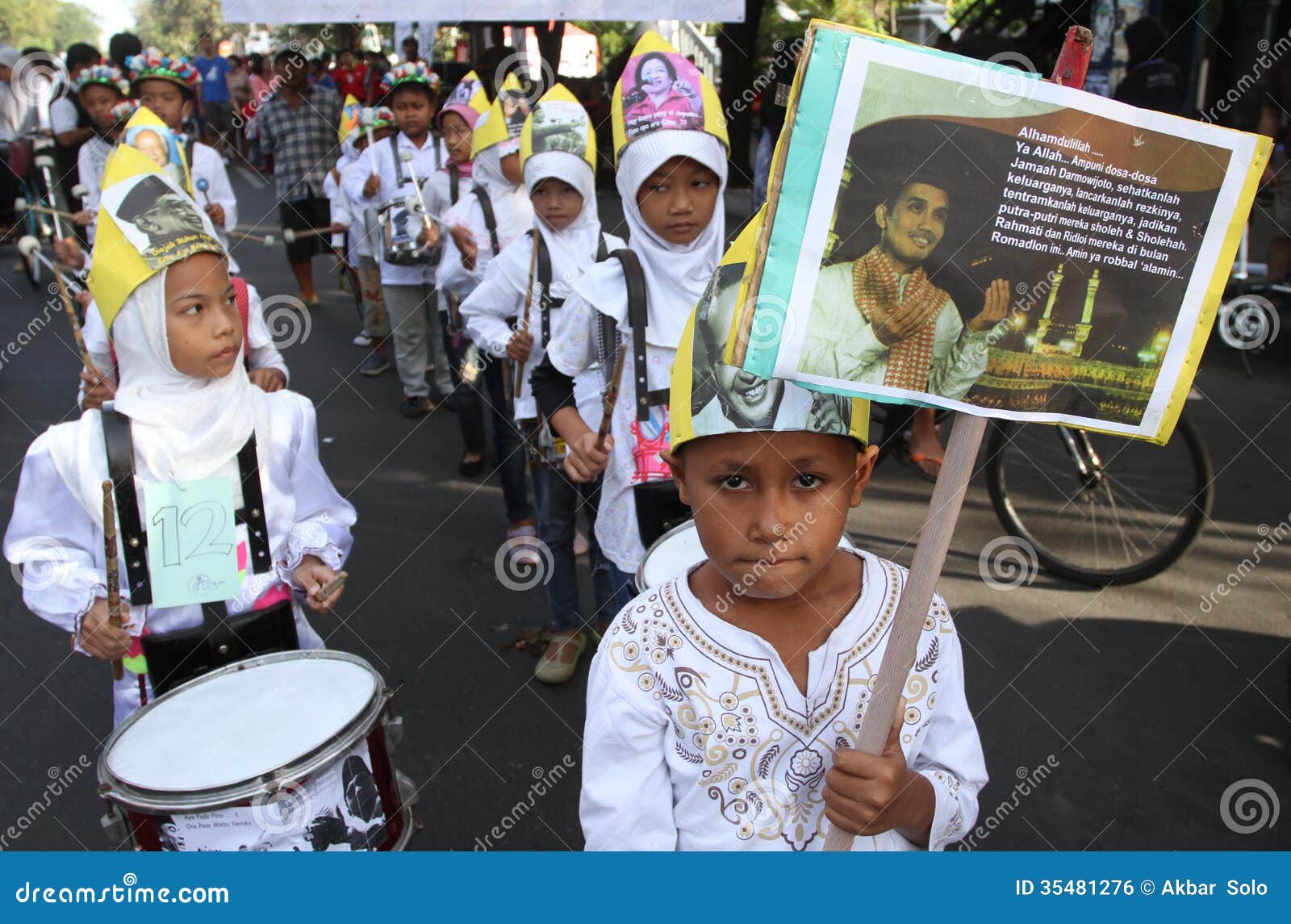 Children parade editorial photo. Image of java, child - 35481276