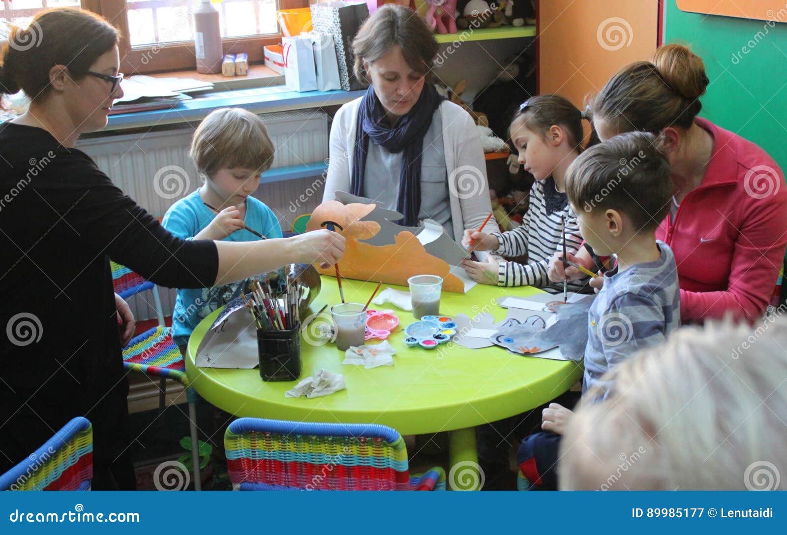 Children and Parents at Activities Editorial Photography - Image of ...