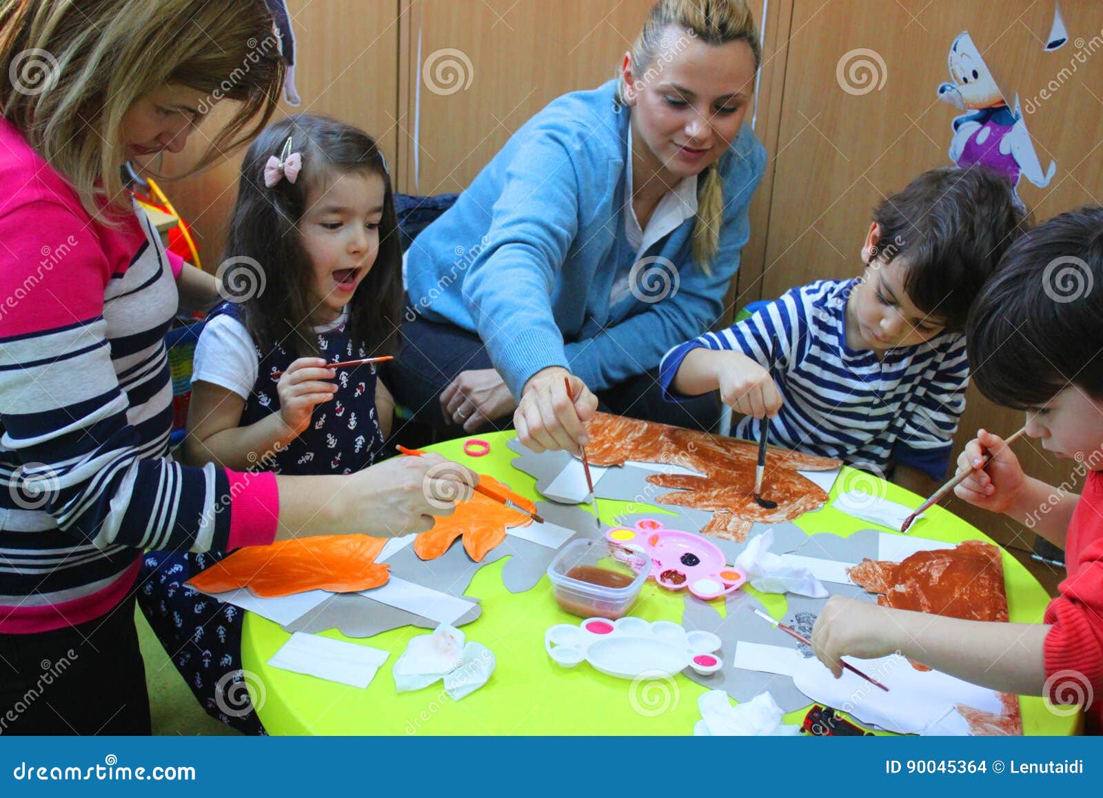Children and Parents at Activities Editorial Stock Image - Image of ...