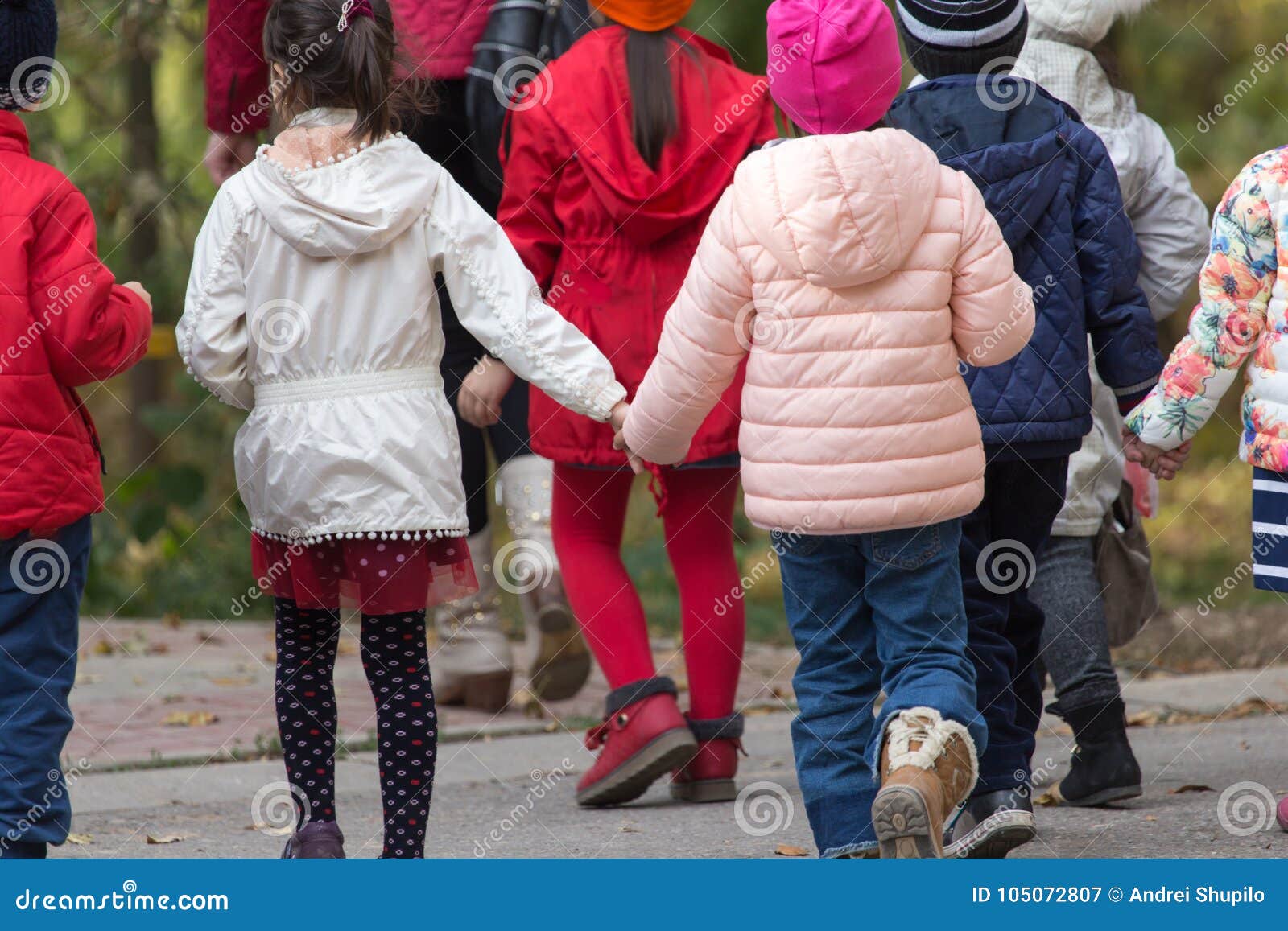 Children in the Park for a Walk Editorial Photography - Image of ...
