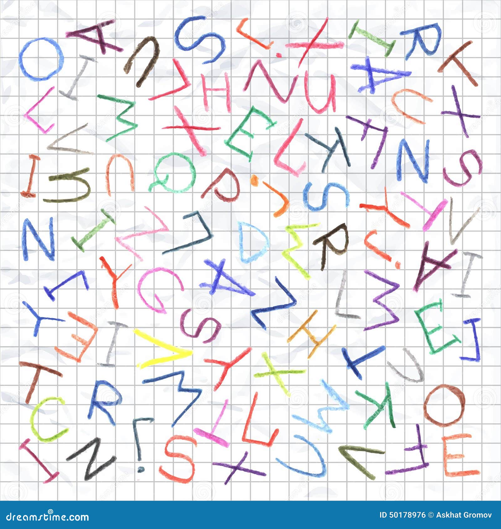 Children Pencil ABC Background Stock Vector - Illustration of paper ...