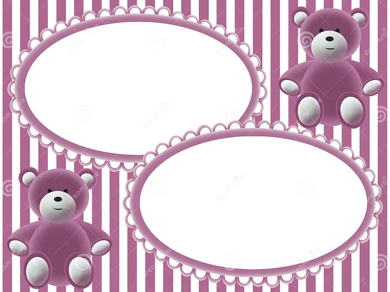 Children Photo Frames with Bears Stock Illustration - Illustration of ...